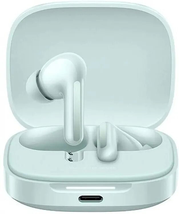 Наушники Xiaomi Redmi Buds 6, Bluetooth, внутриканальные, зеленый [bhr9245gl]