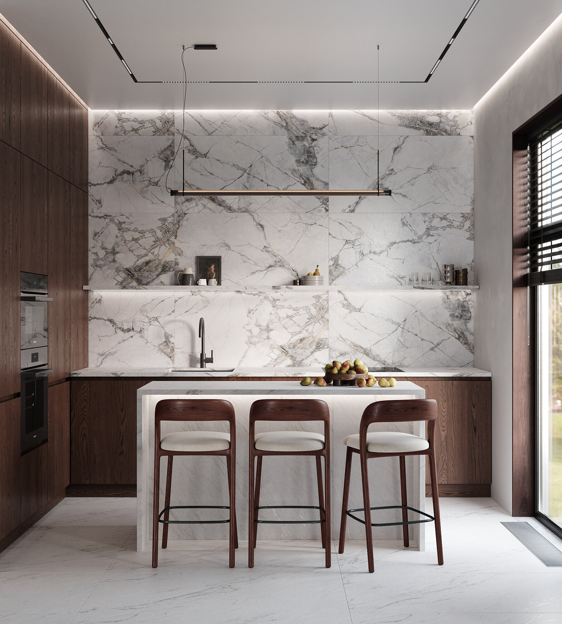 Керамогранит ARCADIA CERAMICA MALTA BIANCO LAPPATO 60x120 CL