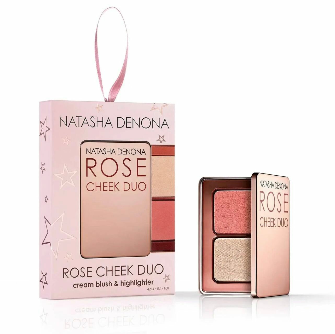 NATASHA DENONA Кремовые румяна и Хайлайтер для лица ROSE CHEEK DUO Cream Blush & Highlighter 4g