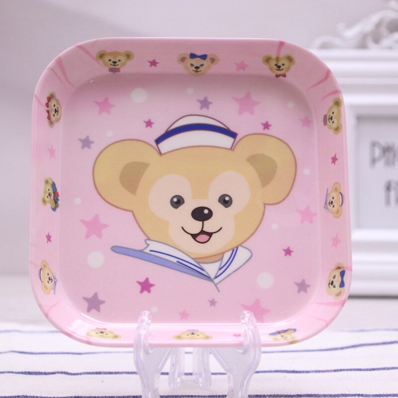 Самодельная посуда с мультяшными персонажами Tsum: тарелка для закусок, милая креативная тарелка для фруктов, обеденная тарелка, квадратная тарелка в форме кости.