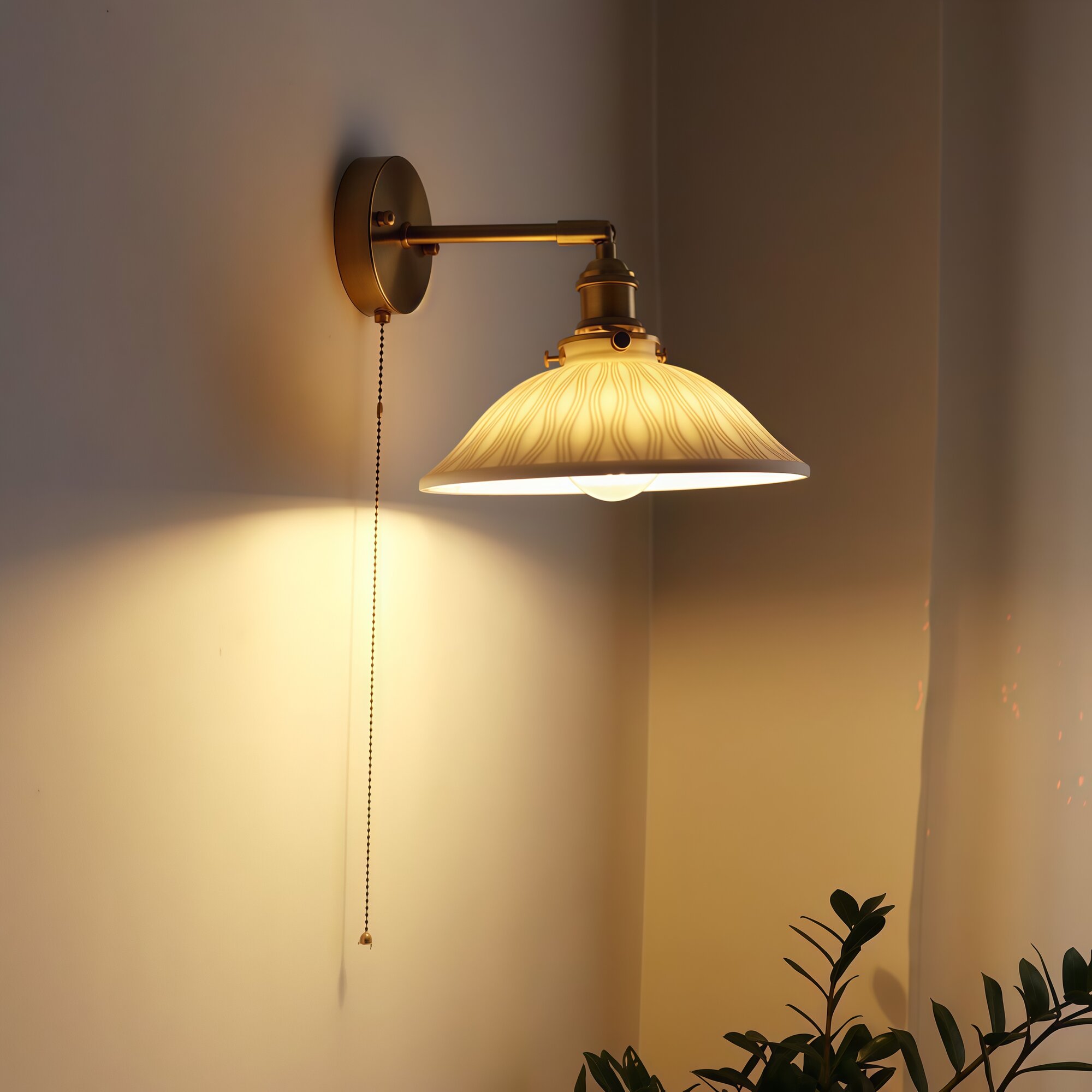 Светильник Clear Lighting IWHD G-324, E27, керамика, настенный, скандинавский стиль