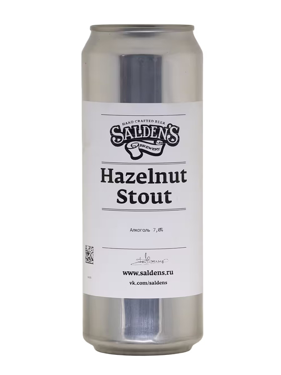 Пиво Salden's Hazelnut Stout, темное, крафтовое, 0,45 л, ж/б