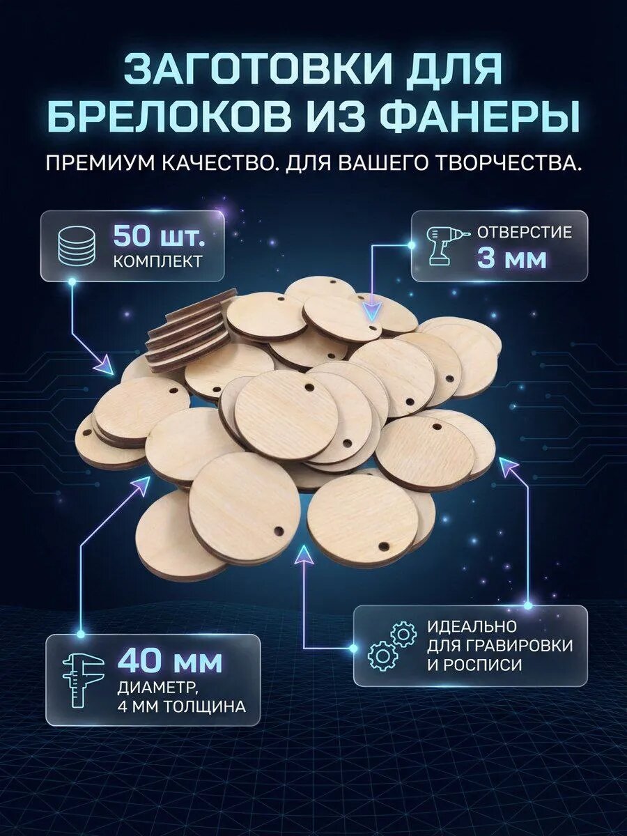 Заготовки для брелков украшений бирок