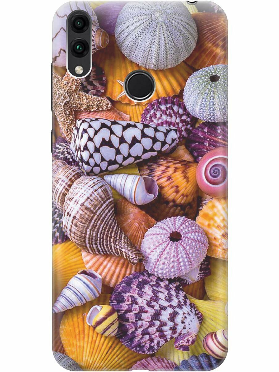 Чехол - накладка ArtColor для Honor 8C с принтом "Разноцветные ракушки"