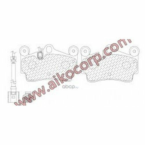 Колодки тормозные Aiko PF0347W