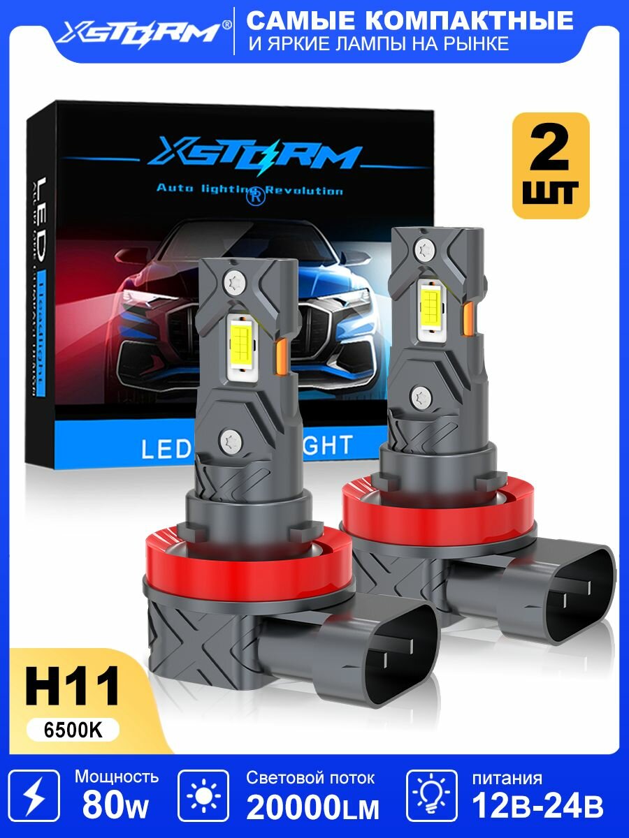Светодиодные h11 LED H8 H9 H16 лампы н11 лед автомобильные мини линзы