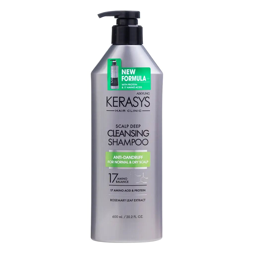 Kerasys Deep Cleansing Шампунь Лечение кожи головы Освежающий 600 г 1 шт