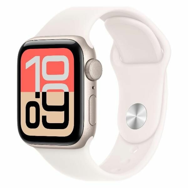 Смарт-часы Apple Watch SE (2025) 40mm Starlight Aluminum Light Blush Sport Band