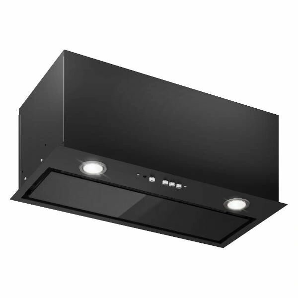 Вытяжка Elikor Cube 60П-1000 черный/стекло черное