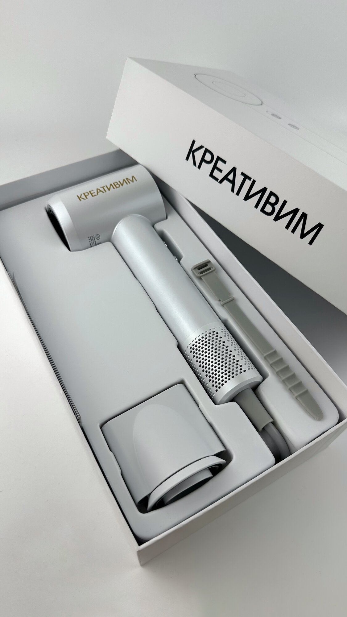 Креативим ST01 высокоскоростной фен белый 230V профессиональный
