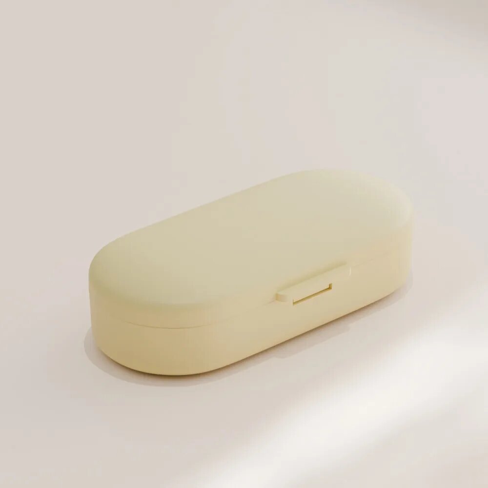Магнитный мини-контейнер для таблеток Beige-small