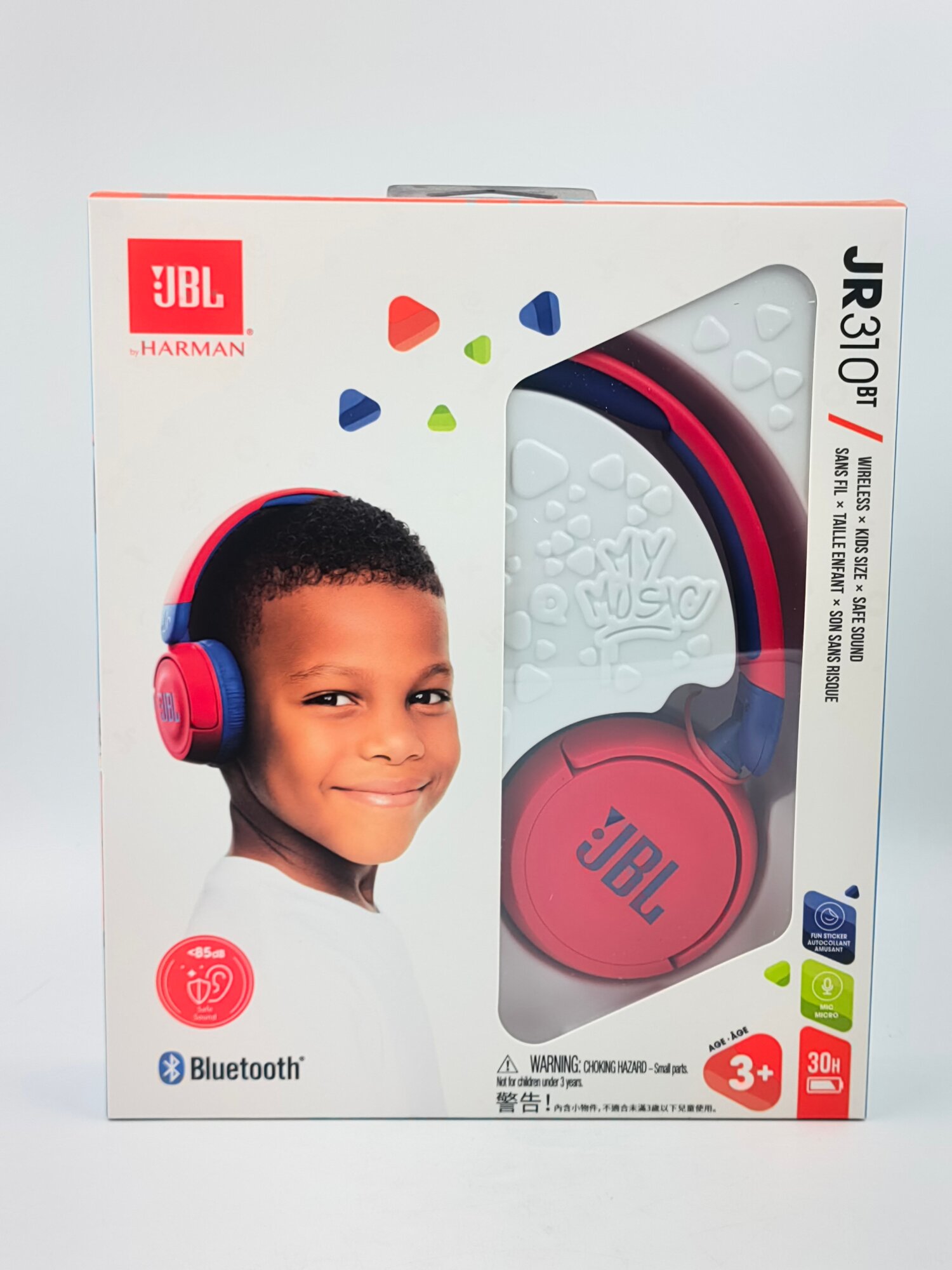 Детские Bluetooth-наушники JR310BT, красные (из Финляндии)