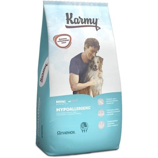 Корм сухой Karmy Hypoallergenic Mini Ягненок для собак мелких пород, 10 кг