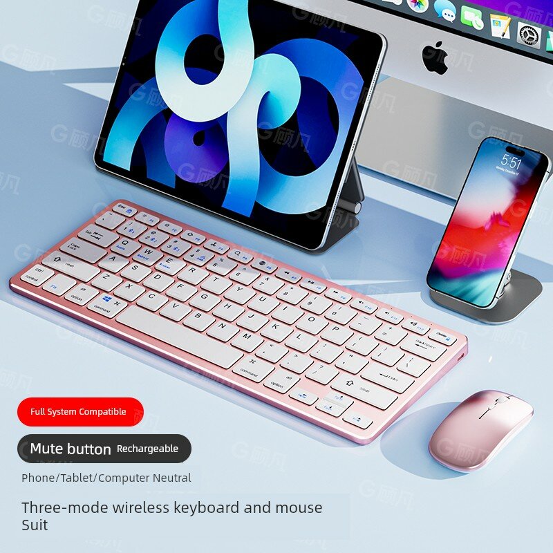 Беспроводная Bluetooth-клавиатра Magic Keyboard для iPad, MacBook Pro, портативная, бесшумная, миниатюрная, подходит
