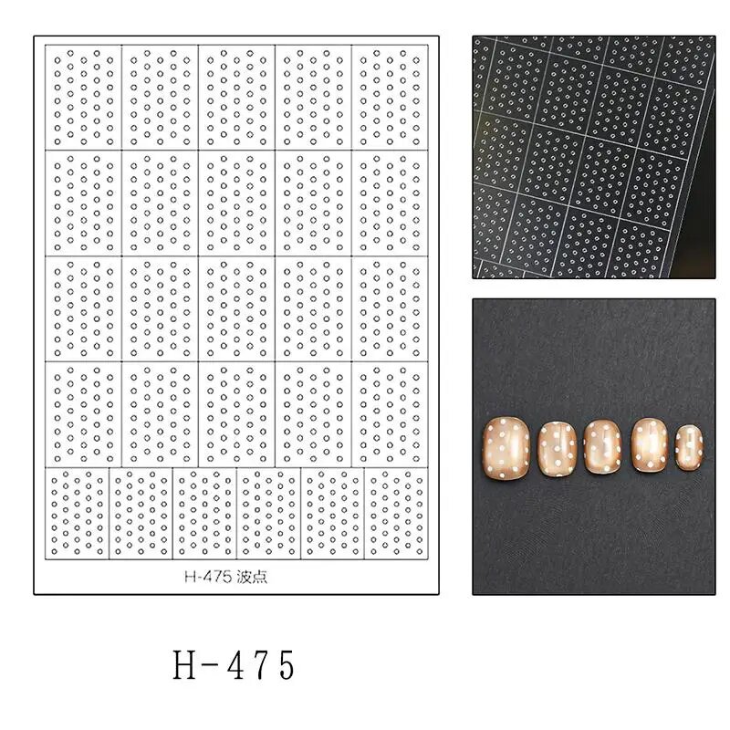 Трафарет для нейл-арта H475