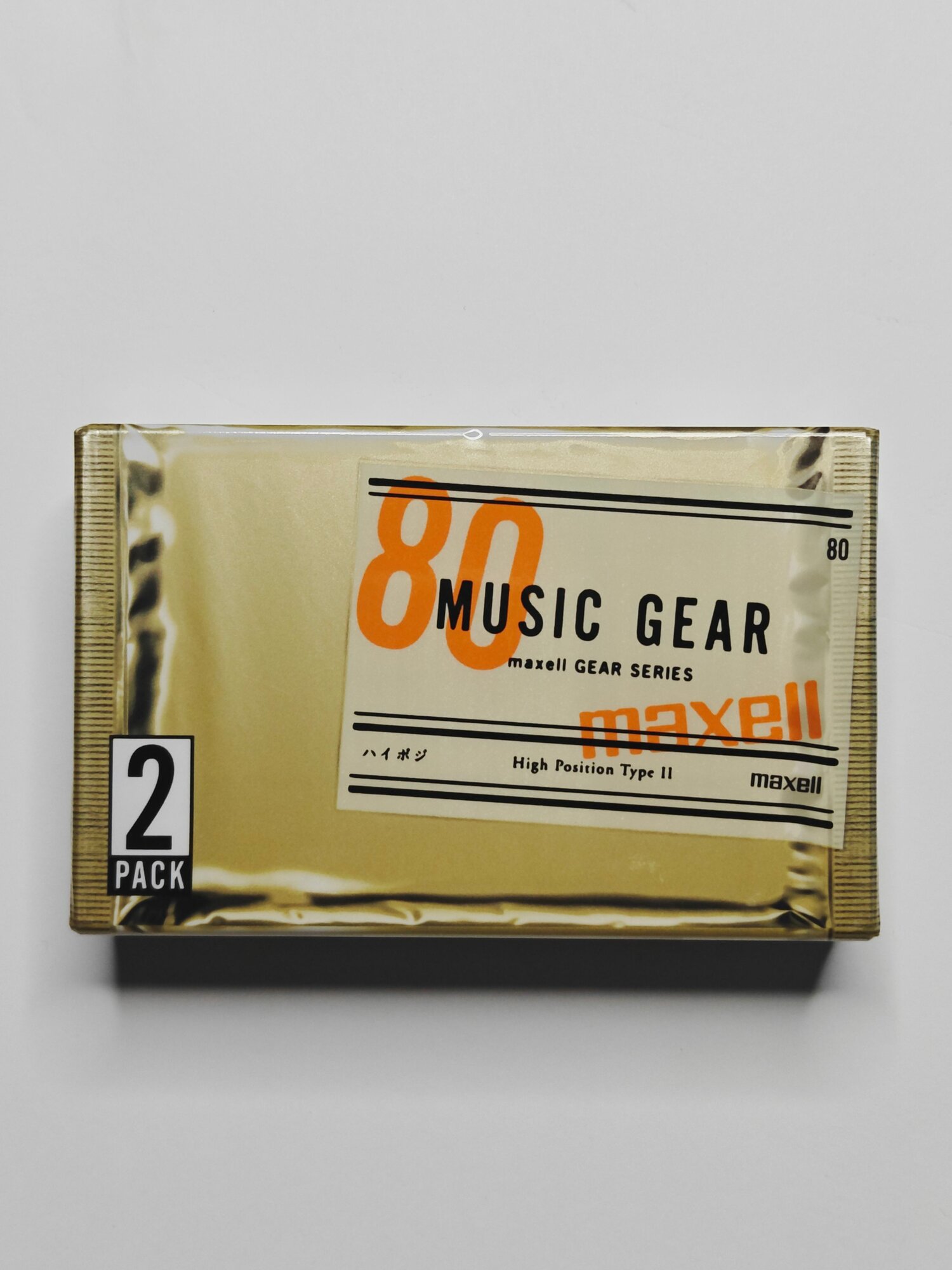Аудиокассеты запечатанные MAXELL MUSIC GEAR 80 (2шт. duopack, CrO2)