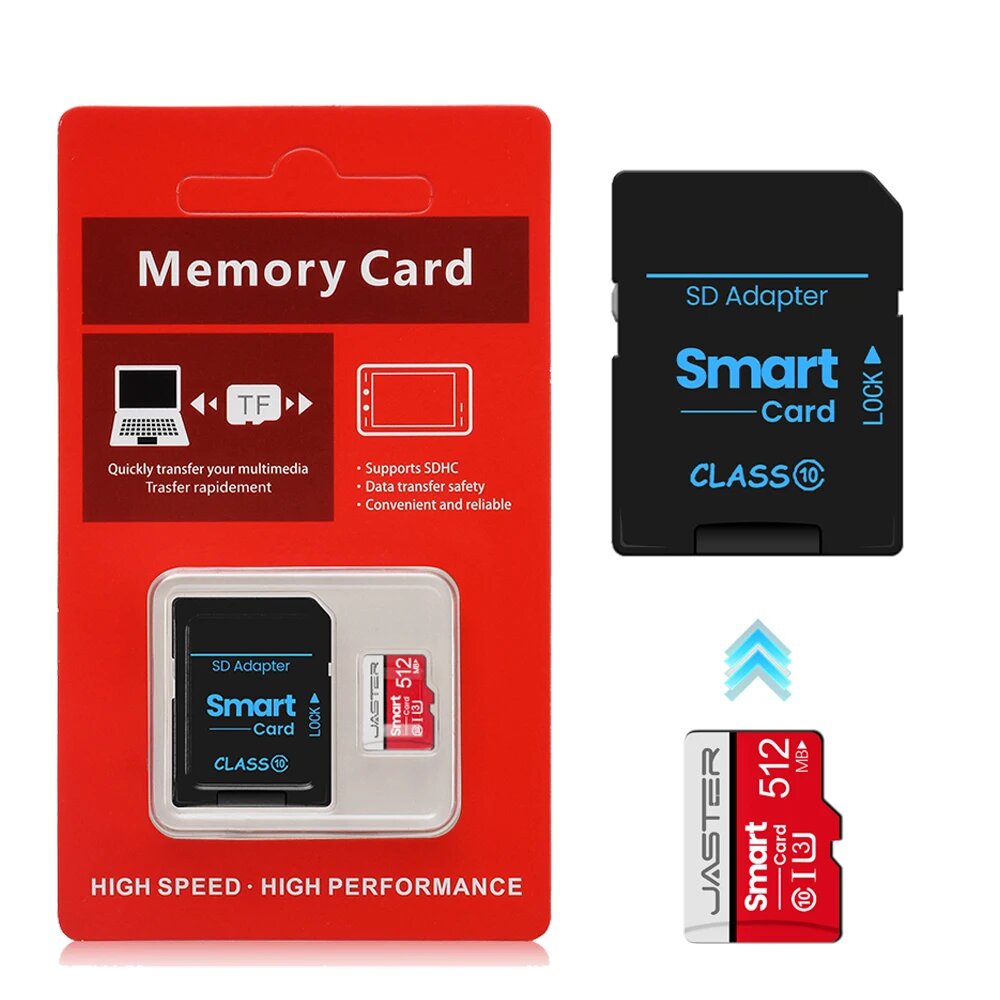 JASTER карта памяти microSD 512 МБ 512MB