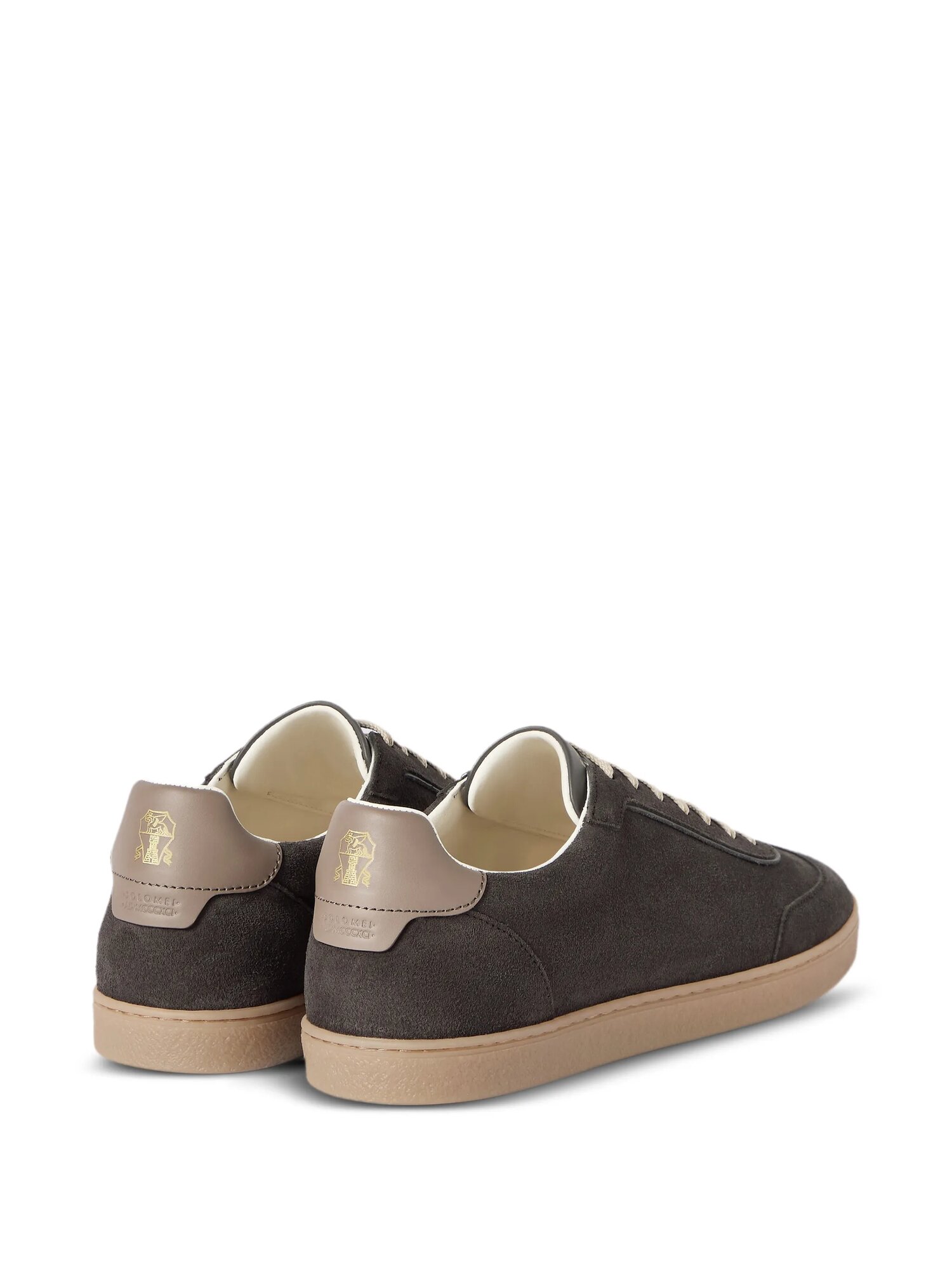Кроссовки BRUNELLO CUCINELLI Suede sneakers, размер 42,5, black/black — фото 1