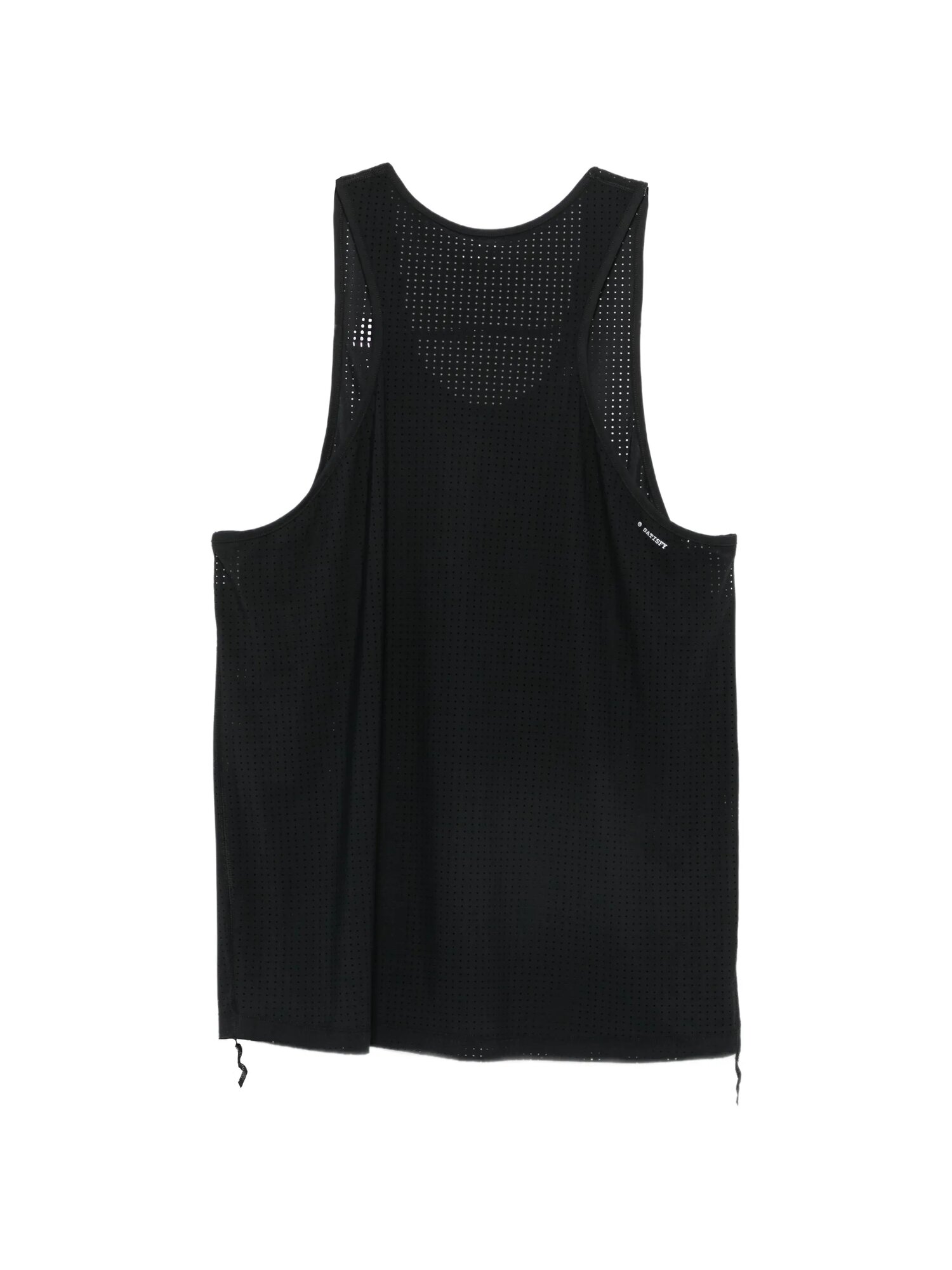 Топ Satisfy Logo-print tank top, размер M, black/black — фото 1