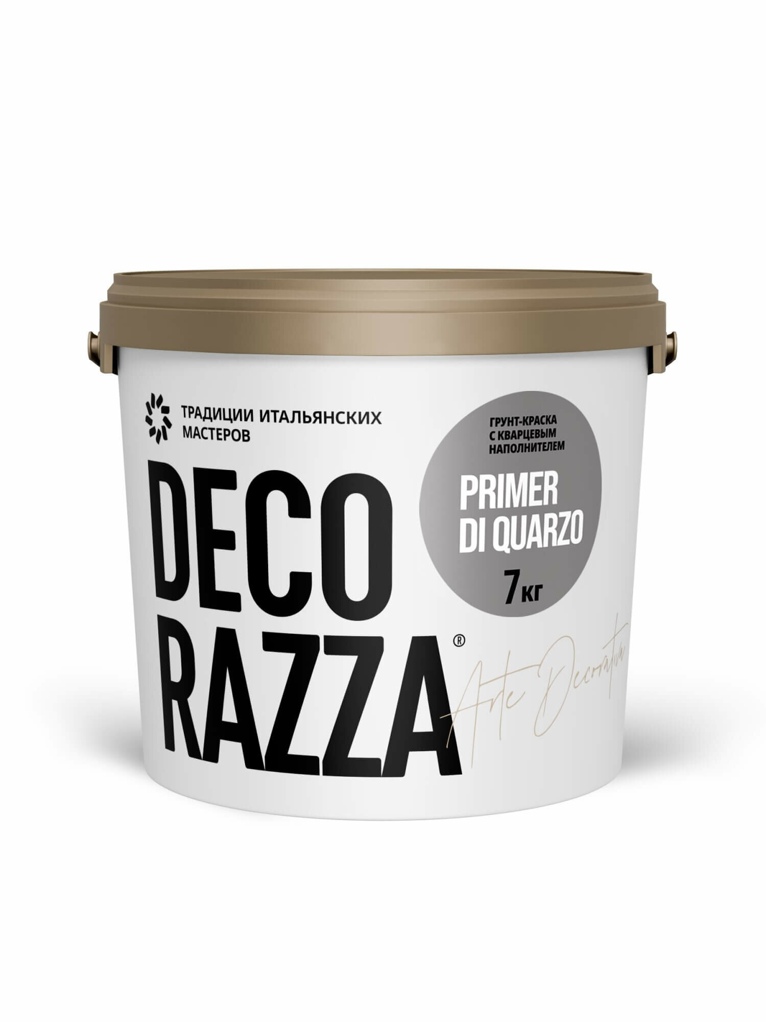 Грунт-краска с кварцевым наполнителем Decorazza Primer Di Quarzo (7кг) белая