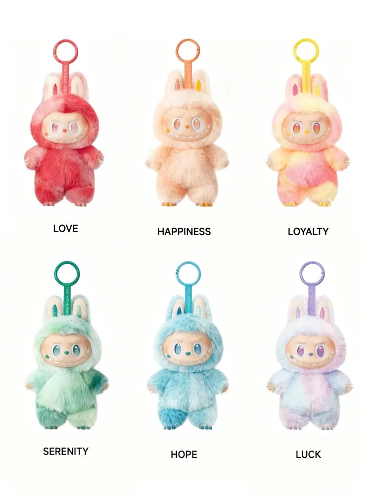 100% Original оригинал коллекционная игрушка POP MART LABUBU BIG INTO ENERGY Series Vinyl Plush Keychain Charm Blind Box