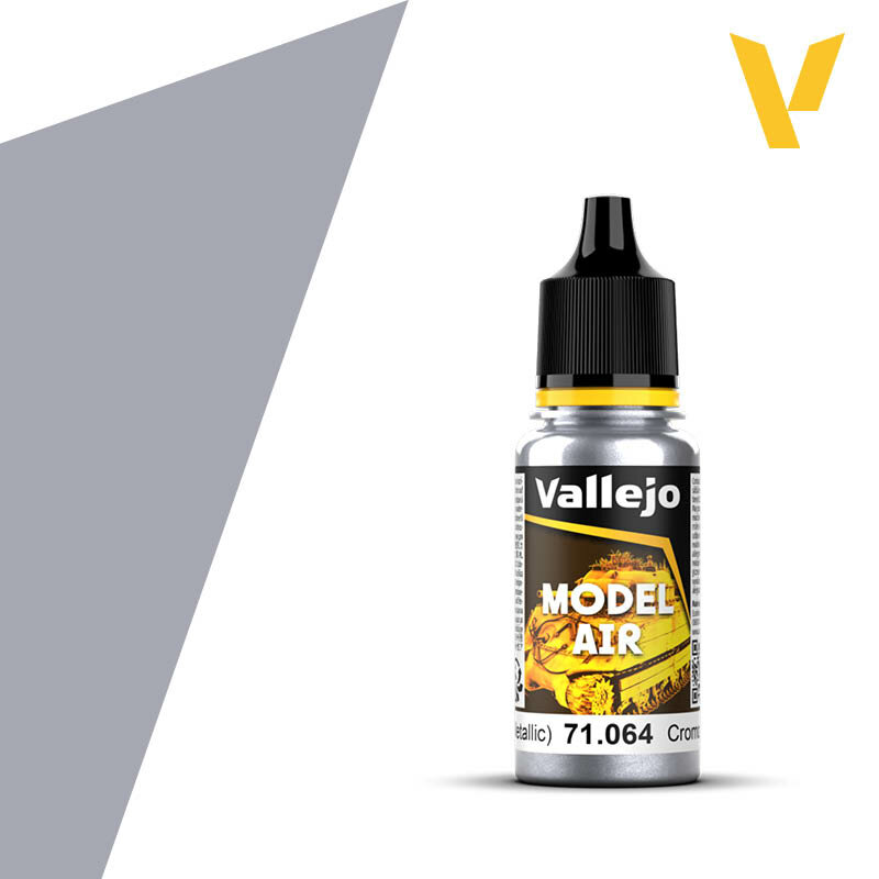 Краска Vallejo Model Air Chrome 17мл. 71.064 акриловая для аэрографа