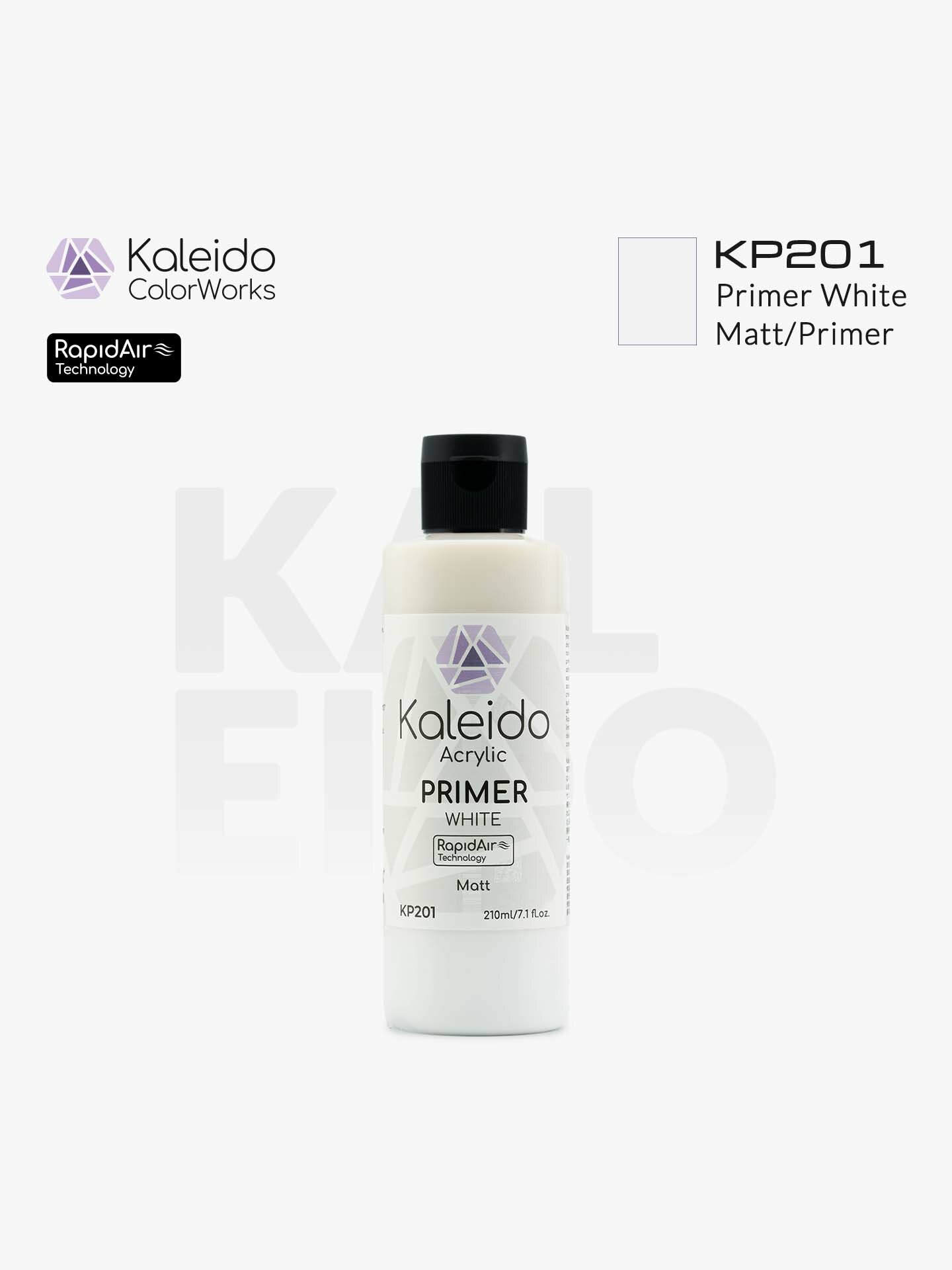 Калидо водная краска KP201 матовая белая, 210 мл, грунтовка
