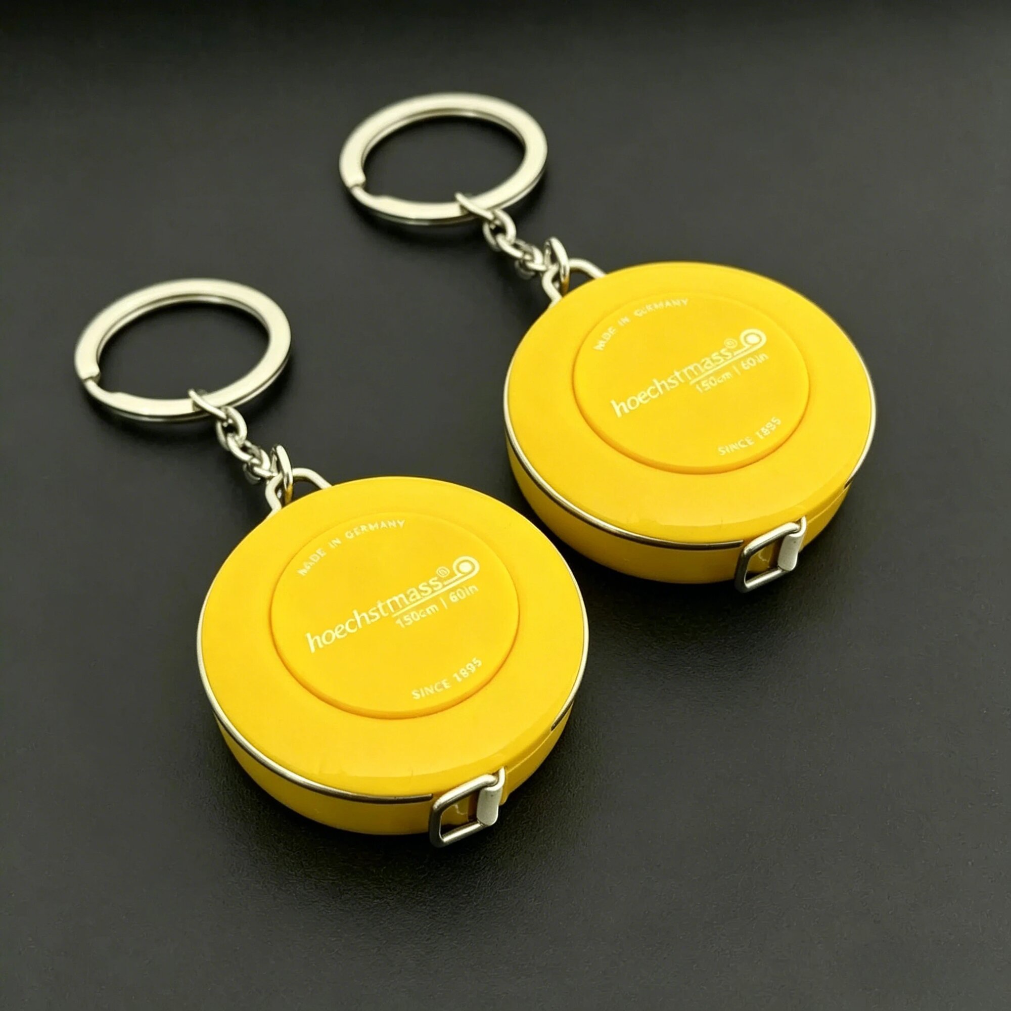 Мини-рулетка брелок, 1,5 м, Yellow