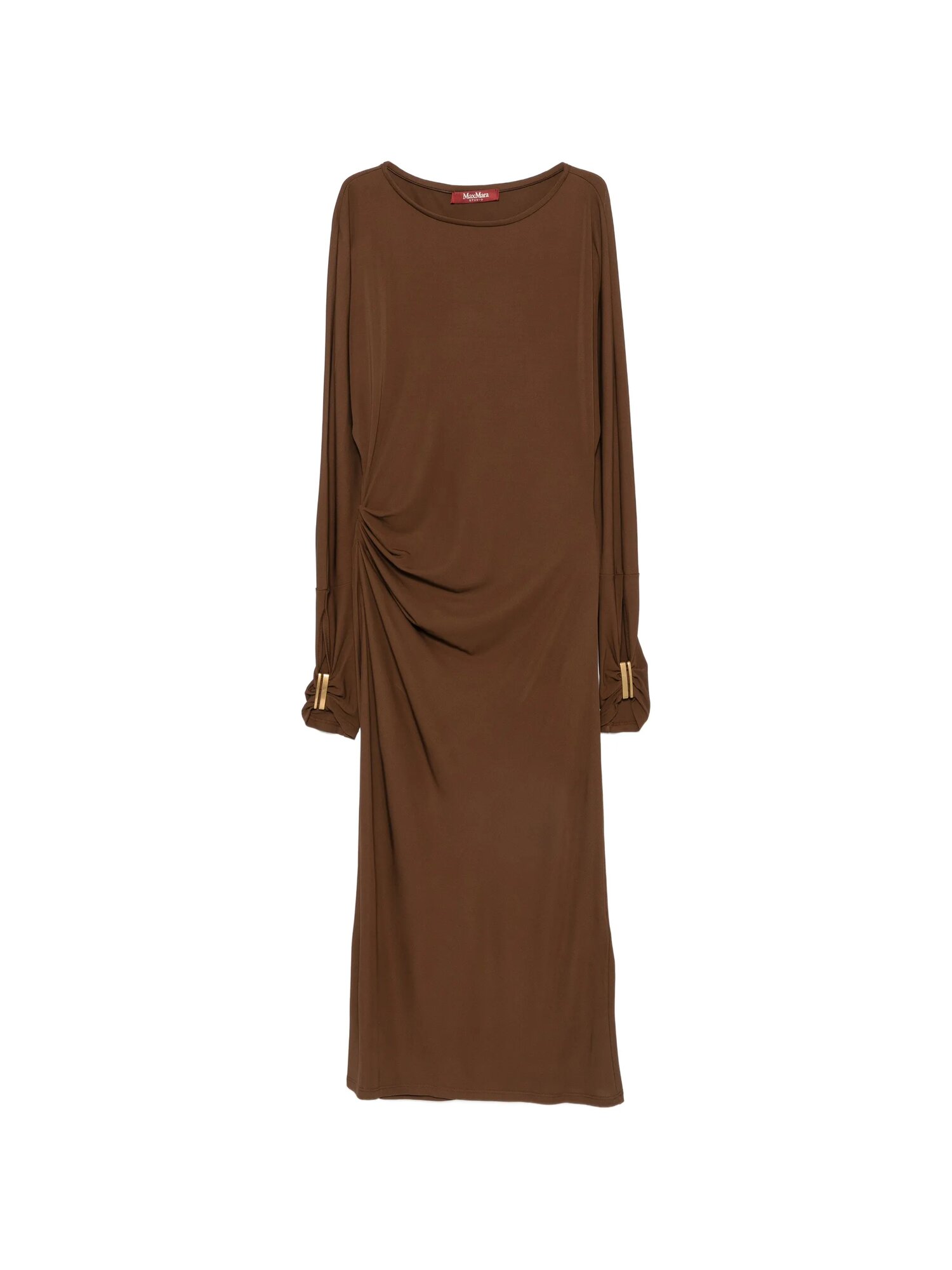 Платье Ruched long-sleeve dress