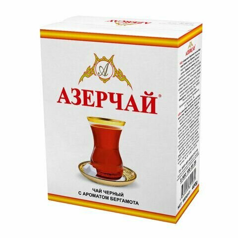 Чай листовой азерчай черный с ароматом бергамота среднелистовой 400 г, ш/к 21031, 416757