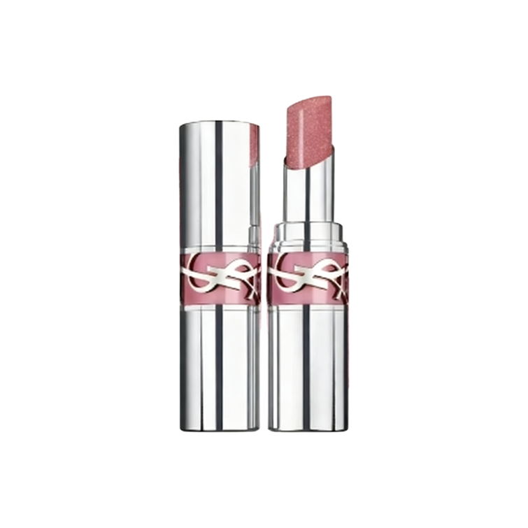 Губная помада женская SAINT LAURENT Round Tube Silver Pink Tube Glossy Natural Nourishing, оттенок #12 Electric Love, 3.2G