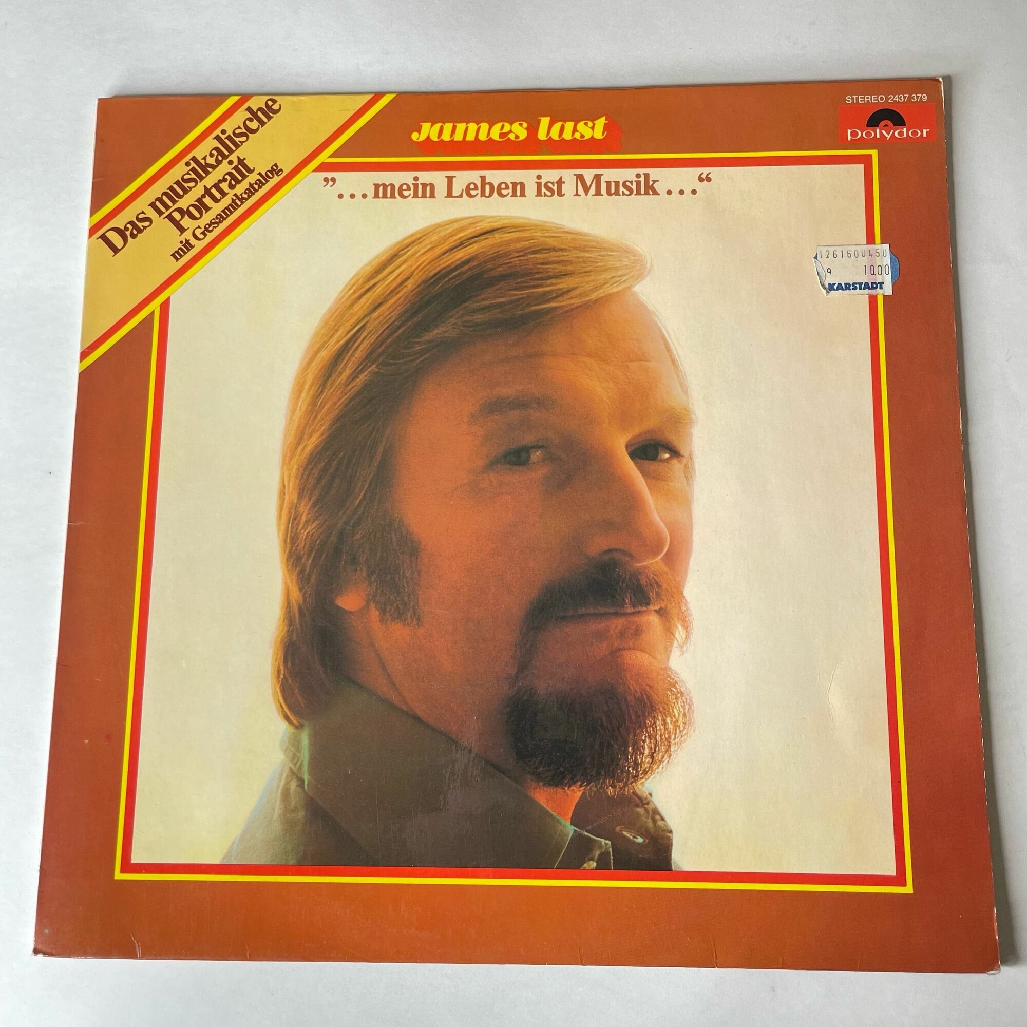 Винтажная виниловая пластинка LP James Last Джеймс Ласт, Mein Leben Ist Musik (Германия 1976)