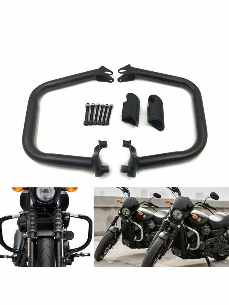 Защитная дуга для мотоцикла, черная матовая, для Harley Street 500 750 XG500 XG750 2015-2022