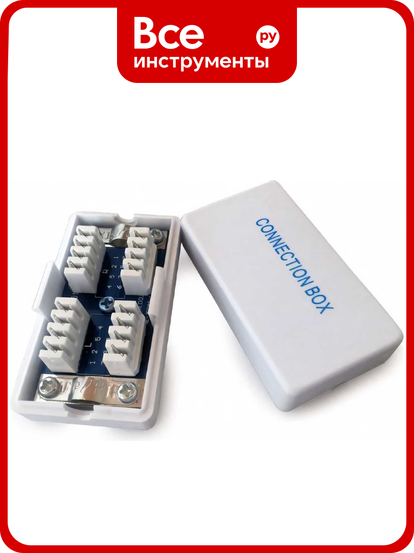 Соединитель Cablexpert RJ-45 кат.5 FTP Krone LSA NCA-LSAS5E-01, пластиковый корпус, медно-никелевый контакт, белый