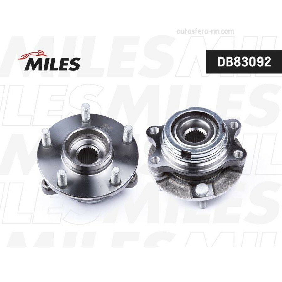 MILES DB83092 Ступица с подшипником INFINITI FX S51/G V36/M35/37/45/Q50/QX50/70 05- пер. AWD
