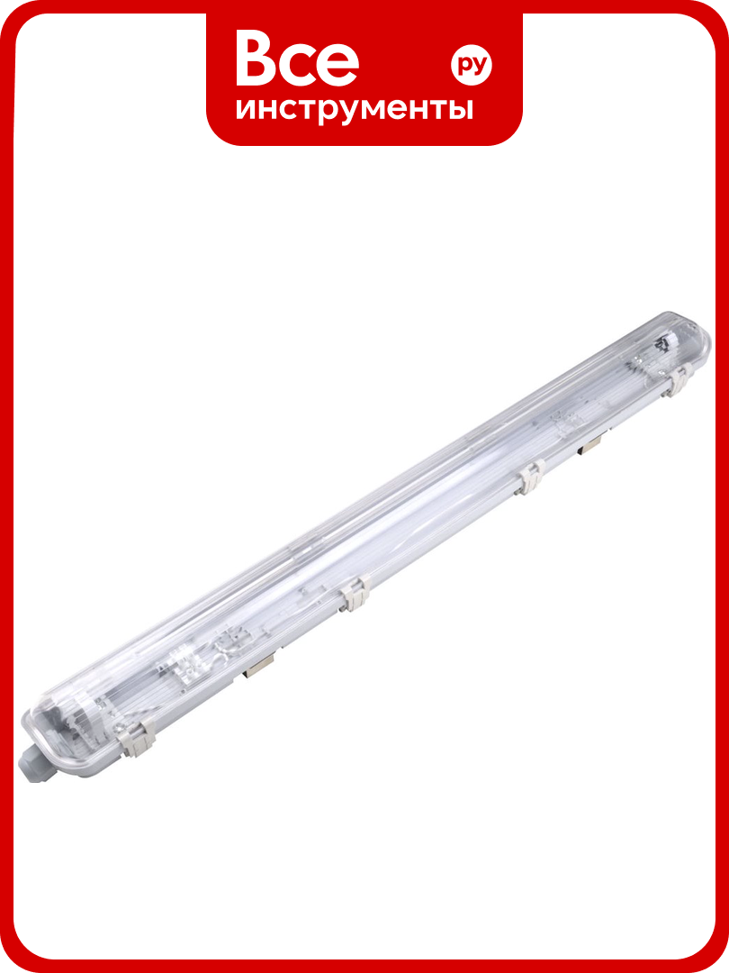 Накладной линейный светильник Uniel ULW‑T41C T8x1/L156 IP65 WHITE UL‑00006465 промышленный пластиковый корпус