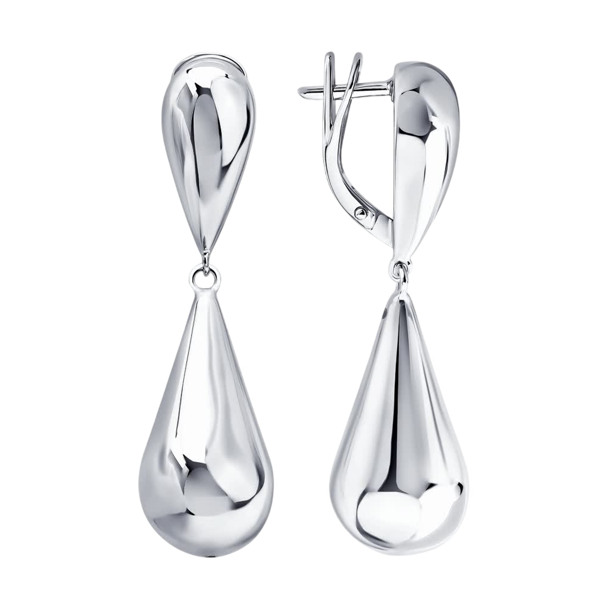 Серьги Diamant online, серебро, 925 проба, родирование
