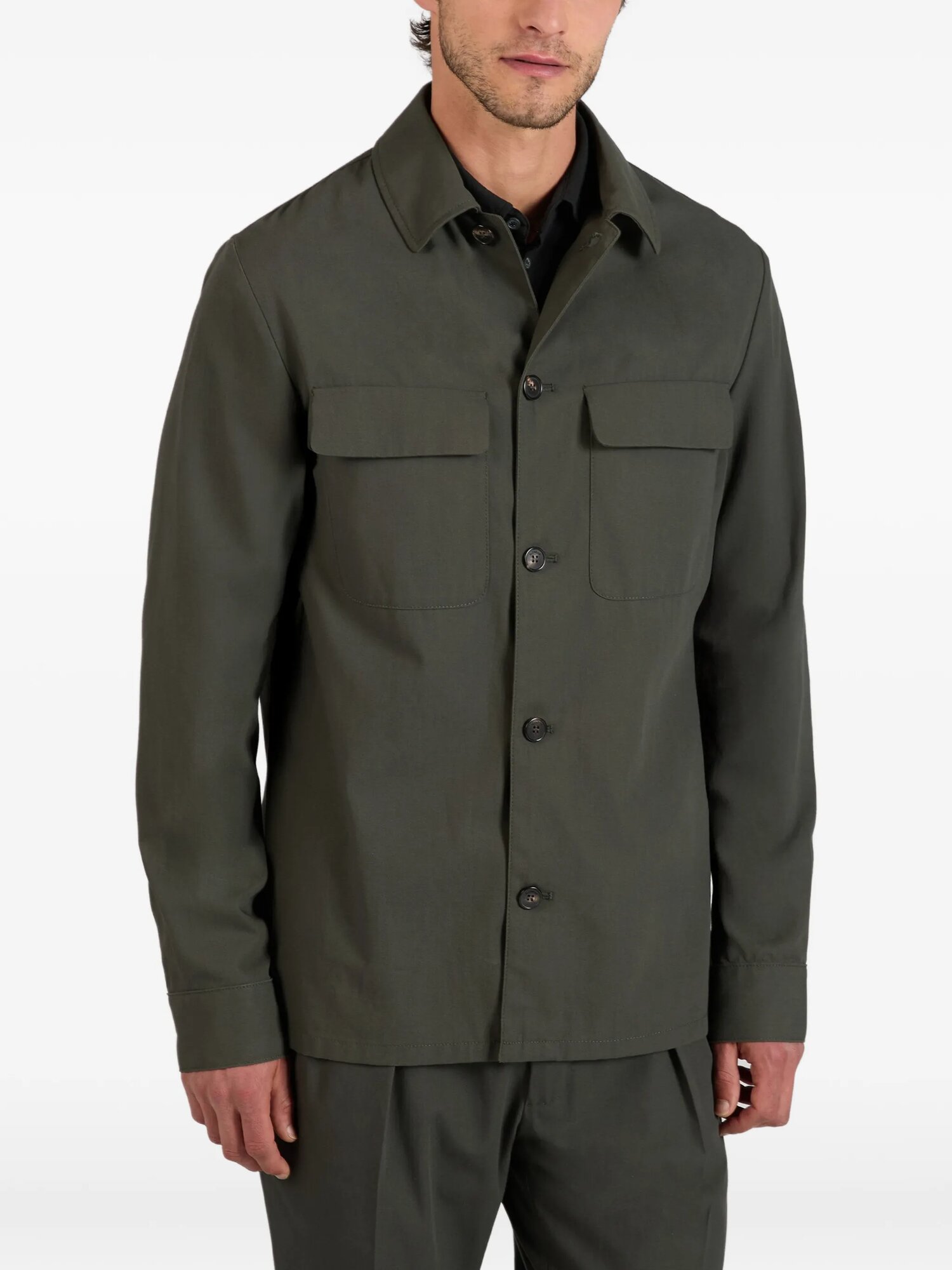 Рубашка Incotex Cotton overshirt, размер 54 — фото 1