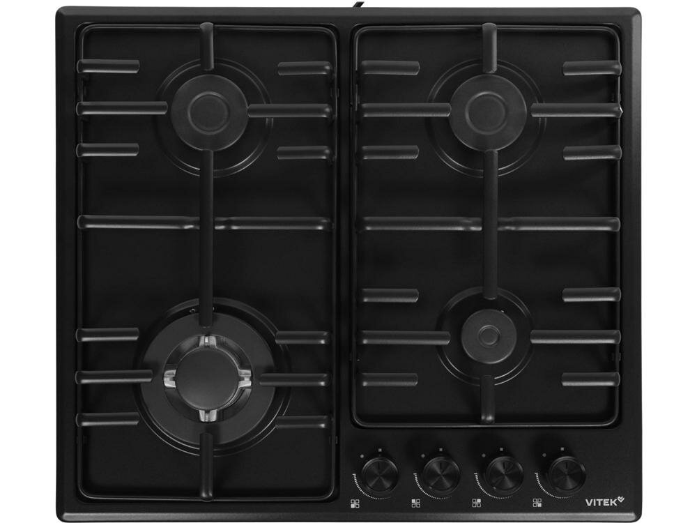 Газовая варочная поверхность Vitek VGH 6410W MBK черный матовый