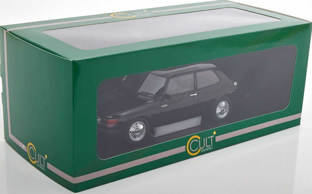 Модель коллекционная CULT SCALE Saab 99 turbo black — фото 1