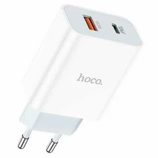 Сетевое зарядное устройство Hoco C97A PD20WQC3.0, белый