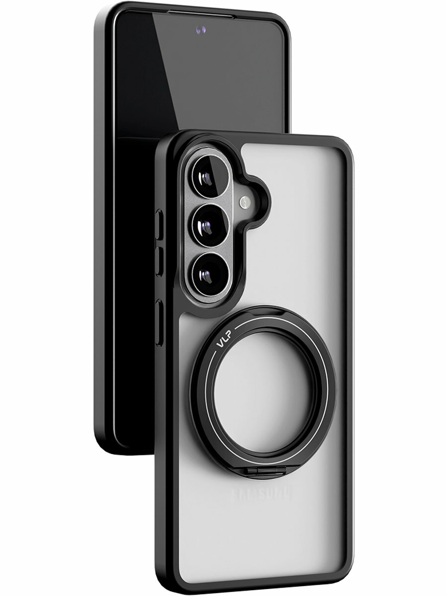 Клип-кейс VLP Ringс MagSafe для Samsung Galaxy S26 цвет чёрный