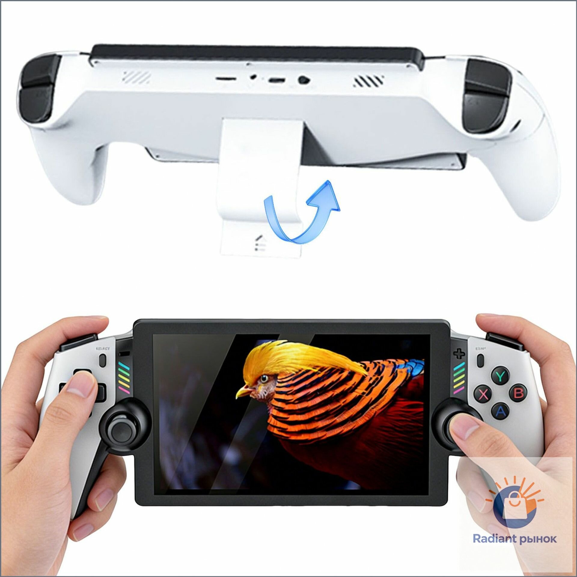 Портативная игровая консоль M28: поддержка PS2 и PSP, 7 IPS-экран, аккумулятор 4000 мА ч