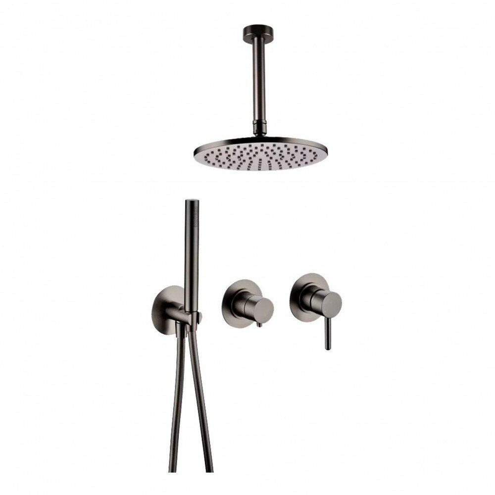 Душевая система встраиваемая FILARETE FL1032BG, графит