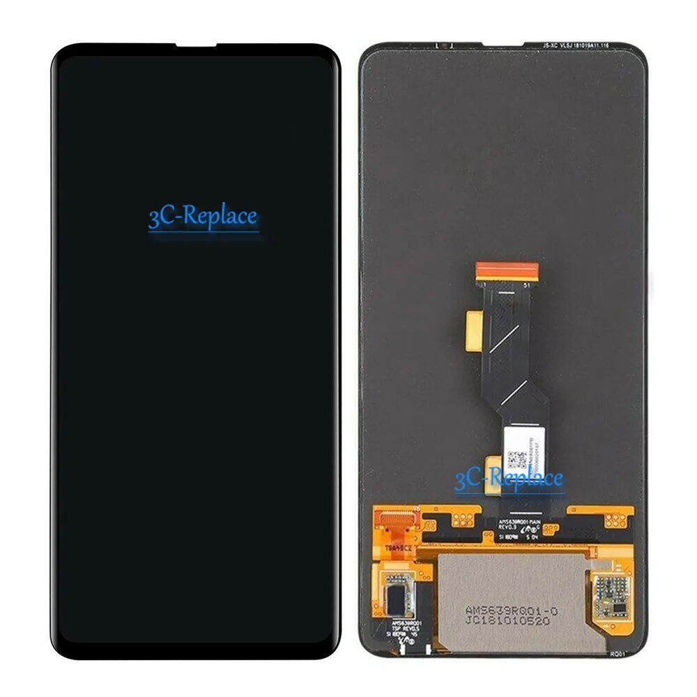 Super AMOLED/TFT черный 6,4 дюйма для Xiaomi Mi Mix 3 Mix3, полный ЖК-дисплей, Черный, Black AMOLED