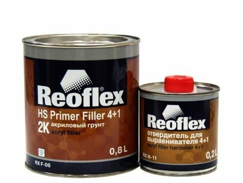 Reoflex Акриловый грунт 4+1 серый (0,8л+0,2л)