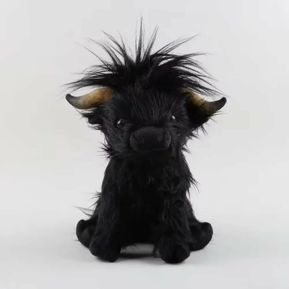 Мягкая игрушка корова с длинным ворсом 28 см