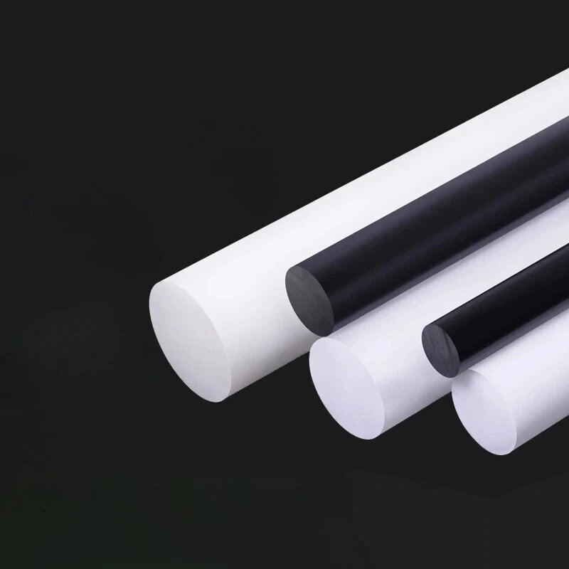 POM стержень белый/черный 3-55 мм 50 см Dia10x500mm, White