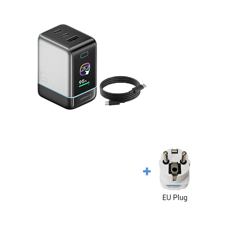 Зарядное устройство CUKTECH 6 GaN 100W с EU адаптером
