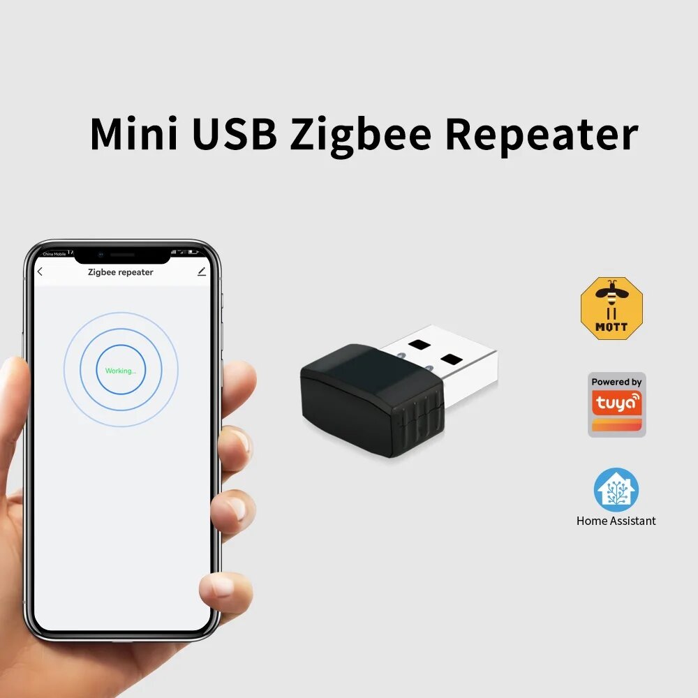 Lincukoo ZigBee 3.0 USB-репитер, мини-усилитель сигнала, расширитель диапазона Tuya ZigBee, помощник для умного дома, USB-репитер Zigbee2MQTT